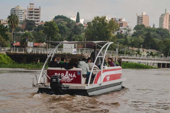 Balade en bateau sur le fleuve Paraná depuis Santa Fe
