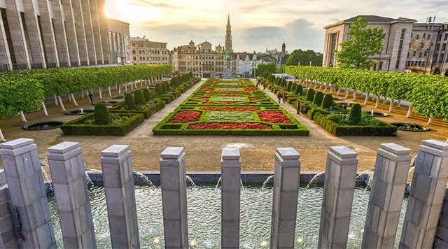 European District in Brussels - EU headquarters