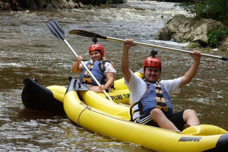 Rafting en duckie sur la rivière Turvo, Barra do Turvo