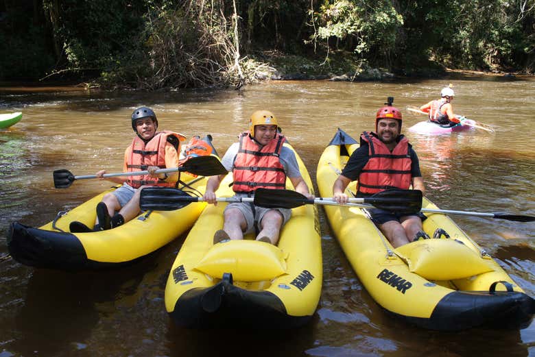 Rafting en duckie sur la rivière Turvo, Barra do Turvo