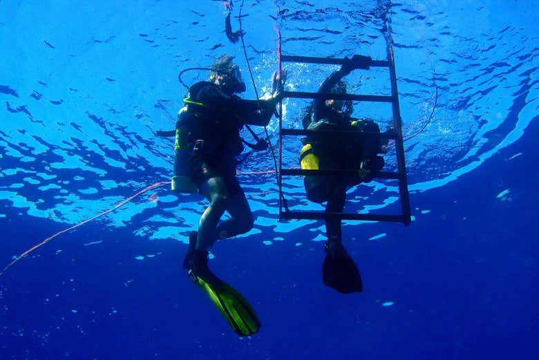 Bautismo de buceo en el naufragio de Zenobia desde Lárnaca