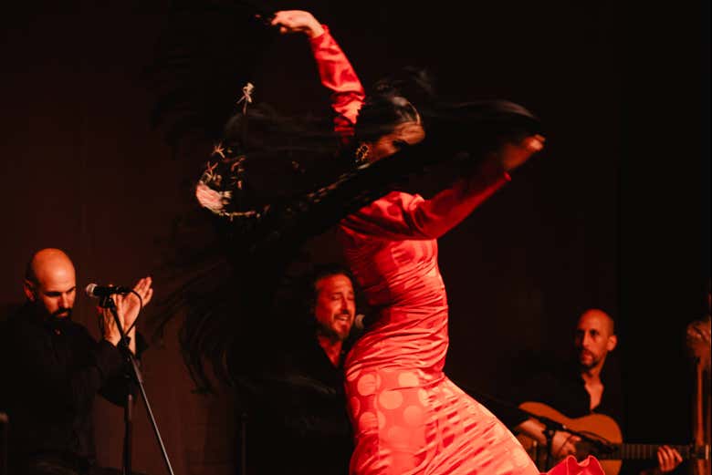 Espectáculo flamenco en el Tablao La Pacheca de Barcelona