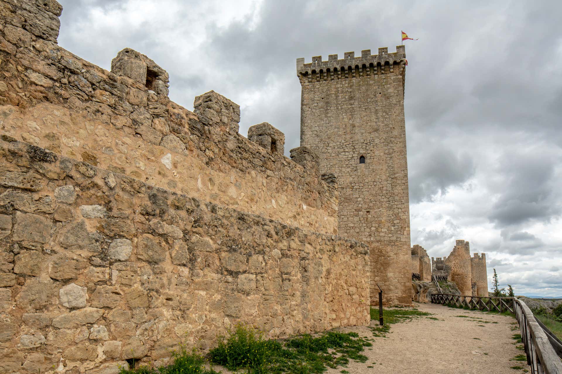 Entrada a la Torre del Homenaje del castillo de Peñaranda de Duero