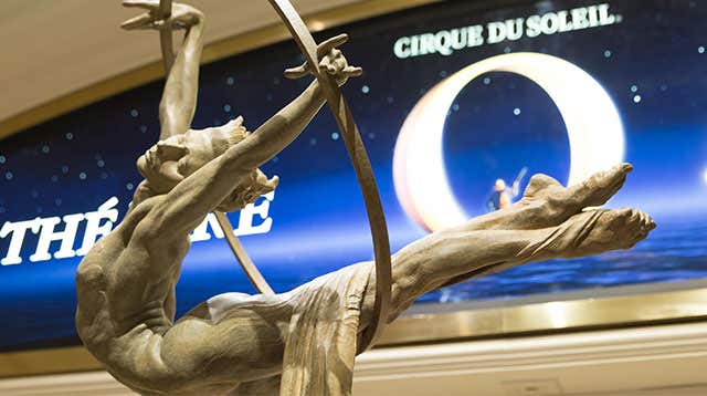 O - The aquatic show of the Cirque du Soleil in Las Vegas