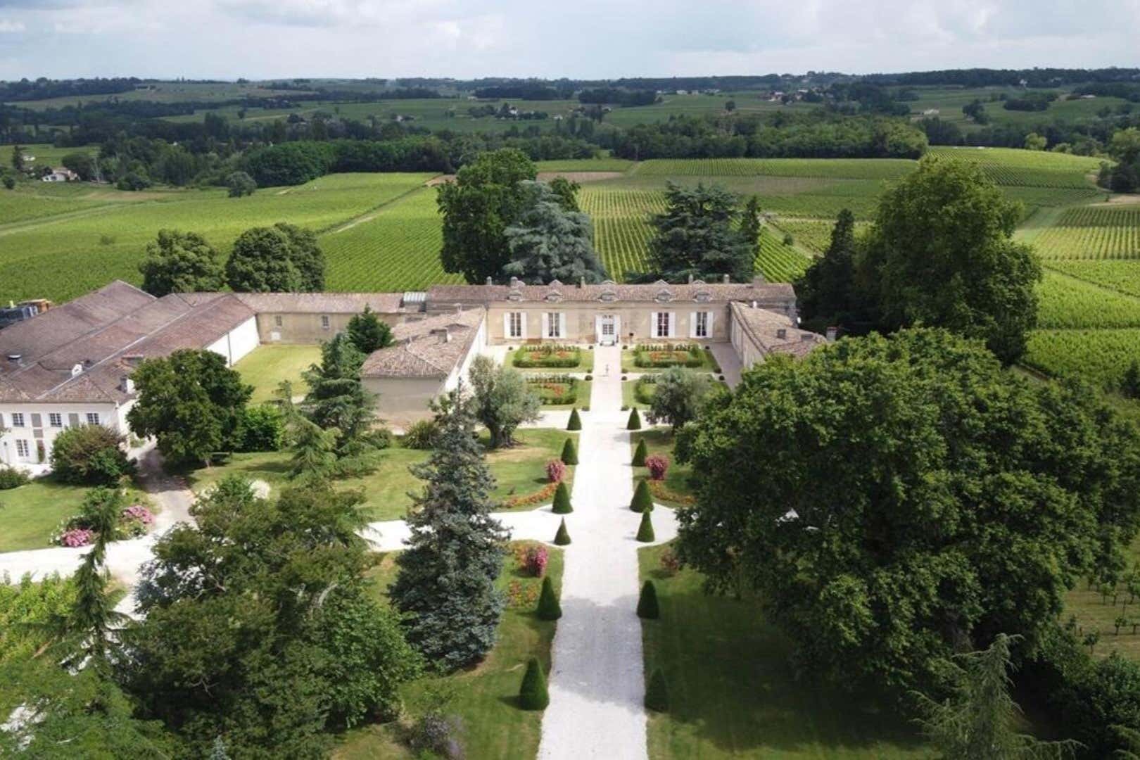 Visita ao Château Fombrauge, Saint-Christophe-des-Bardes