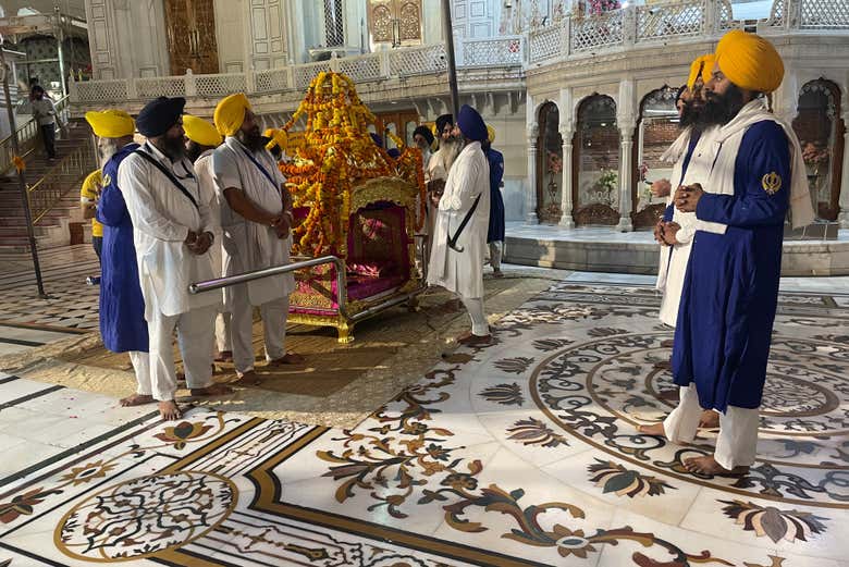 Palki Sahib Ceremony at the Golden Temple, Amritsar