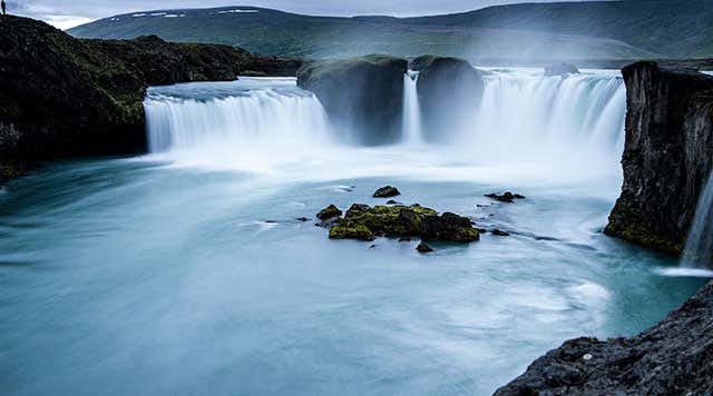 Godafoss - The waterfall of the gods in northern Iceland