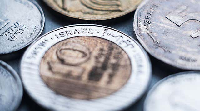 Moeda de Tel Aviv - Moedas, notas e dinheiro em Israel