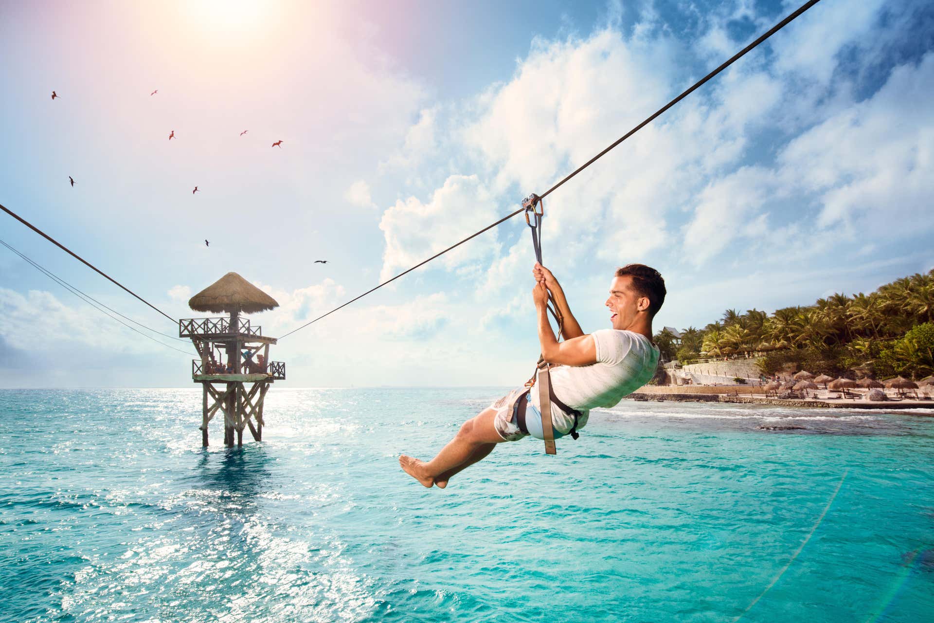 Entrada al Parque Natural Garrafón, Isla Mujeres