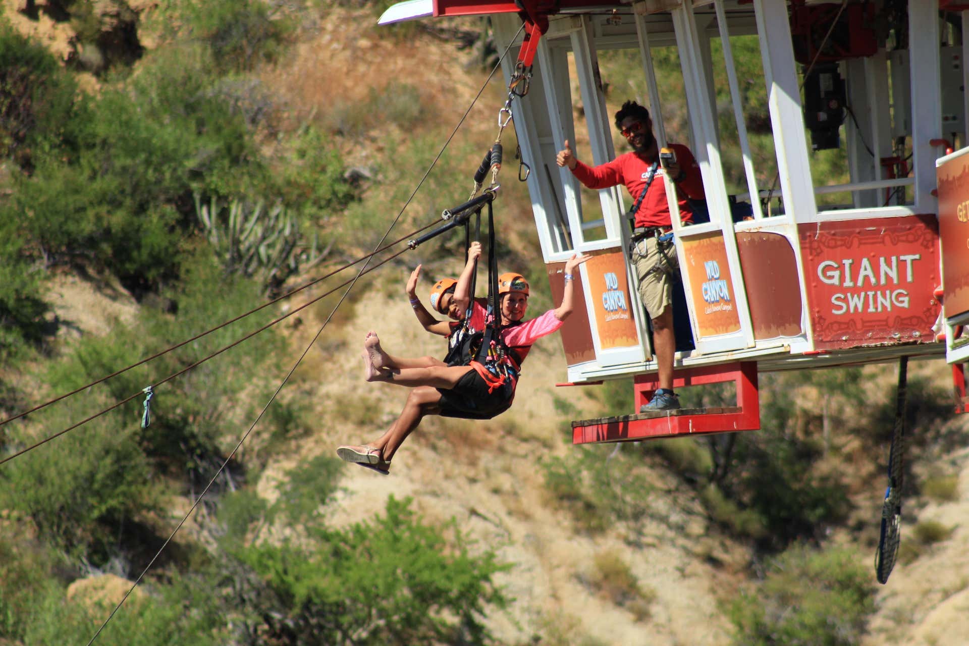 Ingresso do Sling Swinger do parque Wild Canyon de Los Cabos