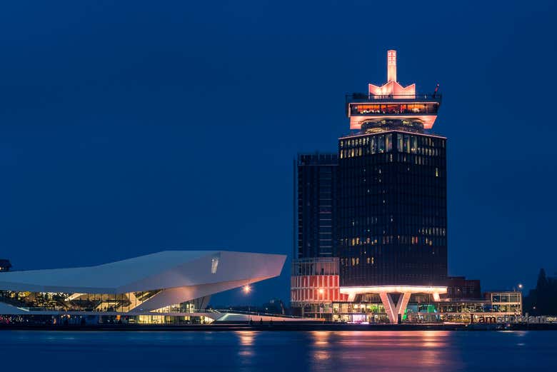 Amsterdam Hop On Hop Off Boat with A'DAM Lookout Ticket