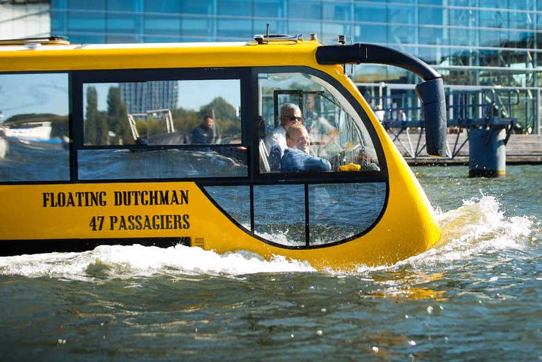 Visite d'Amsterdam en bus amphibie - Réservez sur Civitatis.com