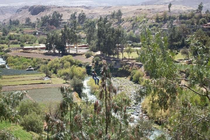 Tirolina en el valle de Chilina desde Arequipa - Civitatis.com