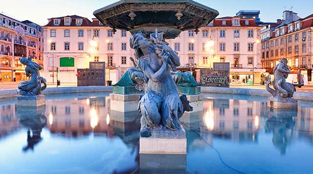 Rossio Square in Lisbon - Praça Dom Pedro IV