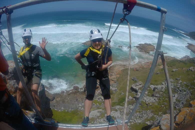 Rapel na Reserva Natural de Robberg saindo de Plettenberg Bay
