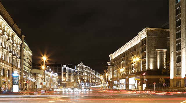 Tverskaya Street - Moscow's main thoroughfare