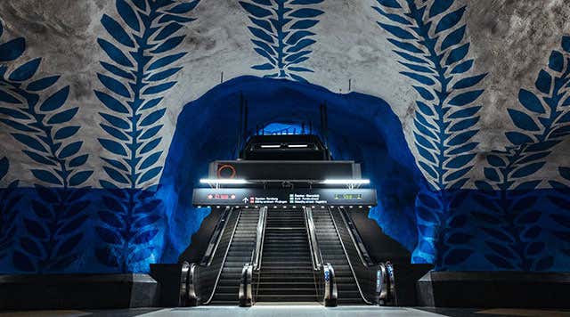 Métro de Stockholm - La plus grand galerie du monde