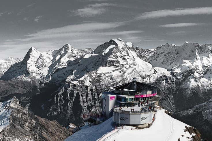 Schilthorn Cable Car + Piz Gloria & Thrill Walk Birg from Stechelberg ...